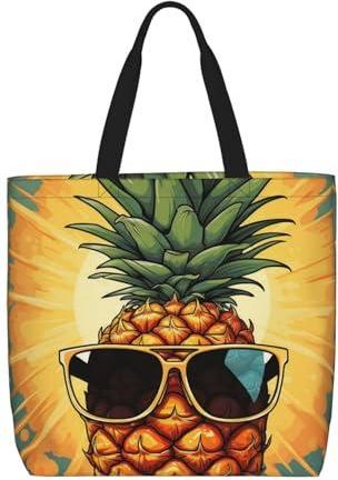 Generic Citation De Psych Pineapple Sac Courses R&eacute;utilisable Tote Bag Imperm&eacute;able Sac Cabas Pour Travail Voyage Universit&eacute;