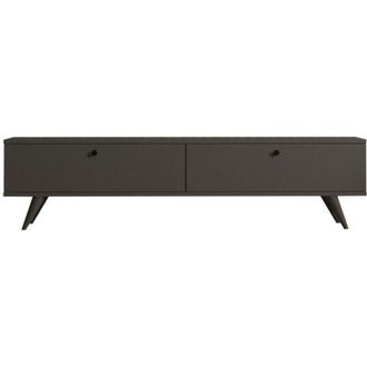 M&S Collection Meuble TV 2 portes 160x25x35 cm anthracite