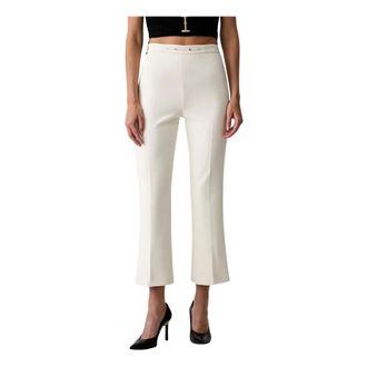 Elisabetta Franchi Cropped Hosen - - Trousers - Damen - Beige - L