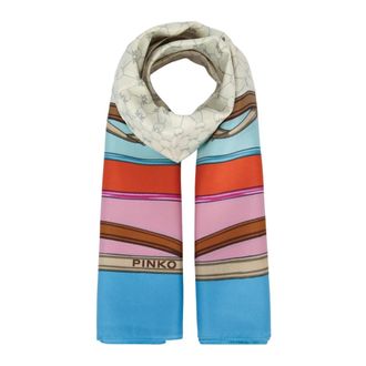 Pinko Pinko, Femme, Accessoires, Multicolore, Taille: ONE Size Limbo Foulard Twill Stampa