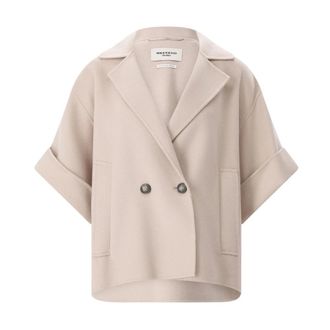 Max Mara Kurzer Zweireiher - - Coats - Damen - Beige - 2XL