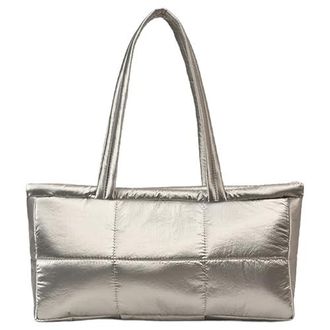 Generic Sac &agrave; main rembourr&eacute; en coton pour femme - Grande capacit&eacute; - Sac &agrave; bandouli&egrave;re avec poign&eacute;e sur le dessus - Pour voyage, shopping, usage quotidien, Ar