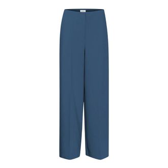 Soaked In Luxury SLCorinne Pantalon Large Long - Femme - Pantalons - Bleu - Taille: 40 FR