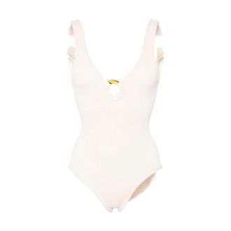 Hunza G Celine Swimsuit - - Swimwear - Damen - Beige - ONE SIZE