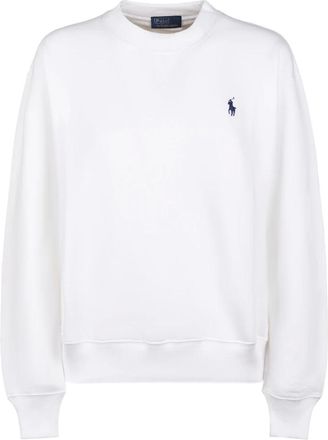 Polo Ralph Lauren Femme, Sweatshirts et sweats &agrave; capuche, Blanc, Taille: 36 FR Knit SweaT-shirt