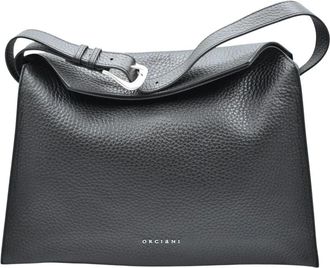 Orciani Femme, Sacs, Noir, Taille: ONE Size Trinity Midi Shoulder Bag