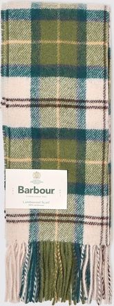 Barbour Schal aus 100% Lammwolle mit klassischem Tartan-Muster und Fransen