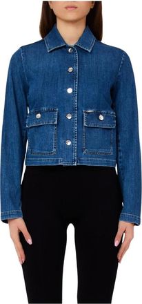 Liu Jo Femme, Vestes, Bleu, Taille: 36 FR Veste