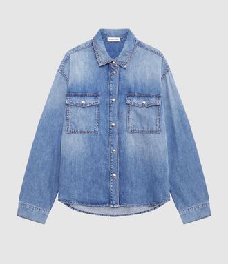 Anine Bing Chemise Paxton Washed Blue