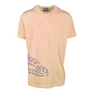 Diesel Baumwoll-T-Shirt - - Tops - Herren - Rosa - M