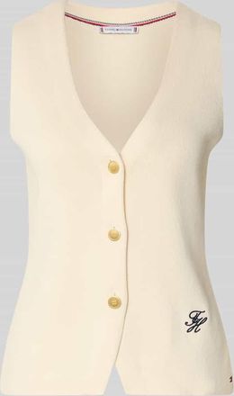 Tommy Hilfiger Slim Fit Weste aus reiner Baumwolle