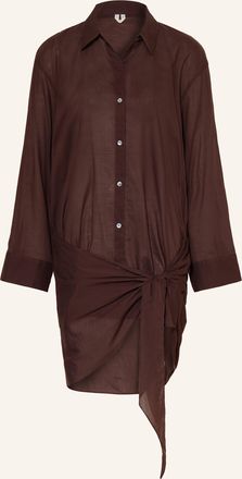 Arket Arket Hemdblusenkleid braun