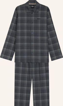 HUGO BOSS Pyjama-Set Chris Pattern Pyjama Regular Fit blau