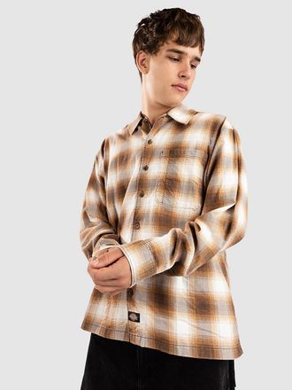 Dickies Gulfport Flannel Hemd chocolate brown