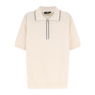 Fendi Polo Shirts - - Tops - Herren - Beige - M