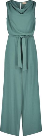 Cartoon Damen Jumpsuit mit Bindeg&uuml;rtel Dark Forest,40