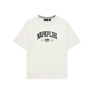 Napapijri T-Shirt S-Inot NP0A891F D &Eacute;cru Regular Fit