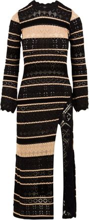 Akep Femme, Robes, Noir, Taille: 36 FR Vskd05045 01 Robe Tricot&eacute;e