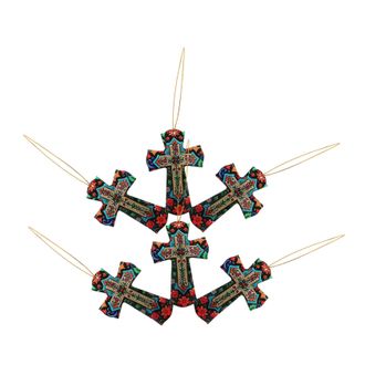 Cabilock Fester Acryl-autospiegel-h&auml;ngeornament Kreuzanh&auml;nger Kruzifix Einfaches Design Einfache Installation