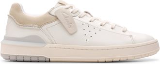 Clarks Unisex Courtlite2 Run Shoes, White Leather, 44 EU