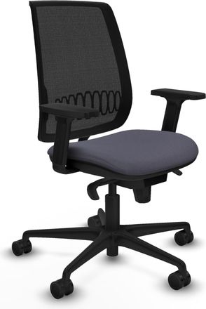 Piqueras y Crespo Hochgepolsterter Alares Stuhl mit 2D-Armlehnen, h&ouml;henverstellbare Lendenwirbelst&uuml;tze, ausgestattet mit 5 Positionen und injiziertem Schaum. Mit Rollen