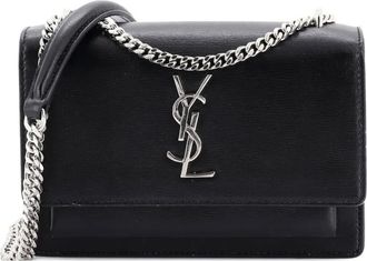 Saint Laurent Sunset Chain Wallet Leather crossbody bag - Schwarz