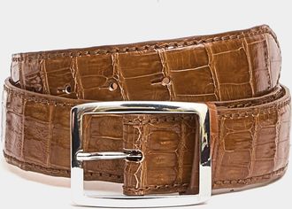 Reptiles House Myst - Krokodilschwanzgürtel - Tabak