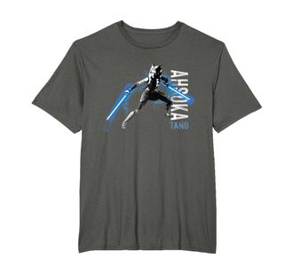 Star Wars The Clone Wars Ahsoka Tano Dual Lightsabers T-Shirt