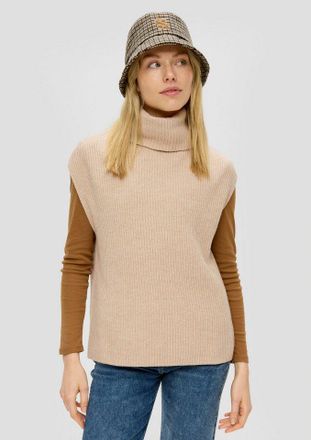 s.Oliver Rundhalspullover Strickpullunder Strickpullunder aus Wollmix