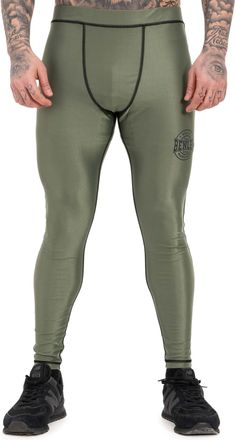 Benlee Rocky Marciano Herren Funktionsleggings MANORBURN XL, Olive/Black
