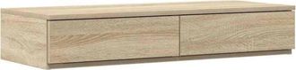 vidaXL Vidaxl - Bettschubladen Sonoma Eiche 80 x 36.5 x 16.5 cm Holzwerkstoff