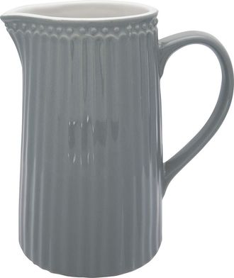 Green Gate Krug, Karaffe, Jug - Alice - Porzellan - Stone Grey - 1 l