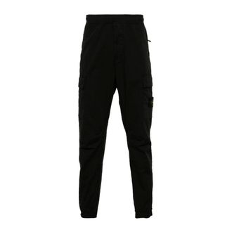 Stone Island Homme, Pantalons, Noir, Taille: W36 Pantalon D&eacute;contract&eacute; Noir