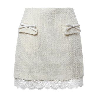 Self Portrait Short Skirts - - Skirts - Damen - Beige - M