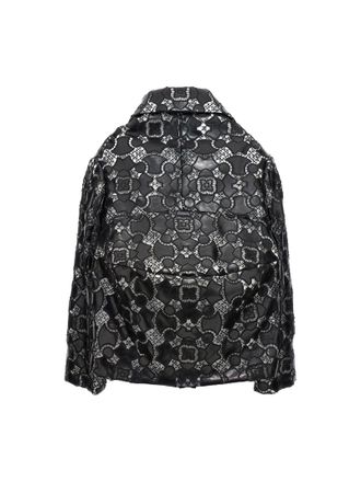 Comme Des Gar&ccedil;ons Laser-Cut Lace Jacket - Black