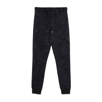 Etro Marineblaue Jogginghose aus Baumwollfleece - - Trousers - Herren - Blau - XL