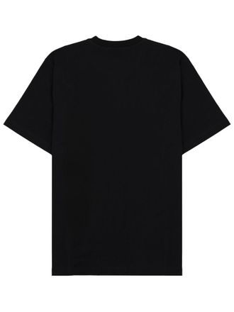 Msgm Logo Cotton T-Shirt - Black