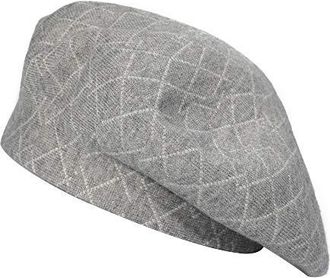 ZLYC Hiver Femmes Classique Francais Cachemire Chapeau de B&eacute;ret Couche Double