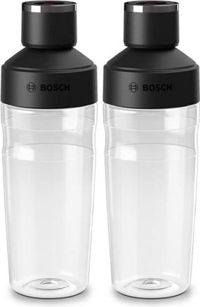 Bosch Vakuum ToGo-Flasche MMZV0BT1, Zubeh&ouml;r f&uuml;r Standmixer VitaPower Serie 8, Tritan, BPA-frei, bruchsicher, geruchsneutral, geschmacksneutral, 500 ml, sp&uuml;l