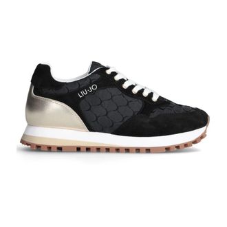 Liu Jo Wonder Sneakers aus Schwarzem Leder - - Shoes - Damen - Schwarzk - 35 EU