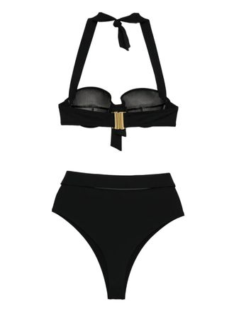 Balmain Womens Halterneck Belted Bikini Ss25 W