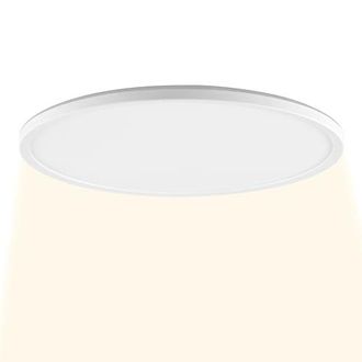 Brilliant LED Panel Lumaro rund Ø 42 cm - ultraflache LED Deckenlampe in Weiß - 22W, 3000 Lumen, 4000K neutralweiß - energiesparende, moderne Deckenleuchte für 