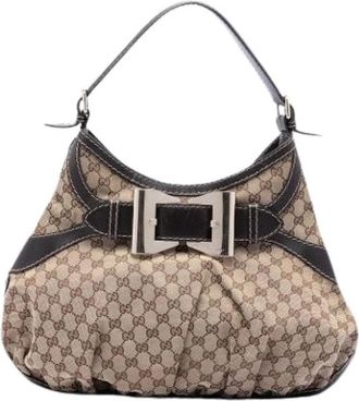 Gucci Sac Hobo Pre-owned - Femme - Pre-owned - Beige - Taille: ONE Size