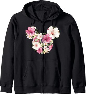 Disney Mickey And Friends Tropical Floral Print Silhouette Kapuzenjacke