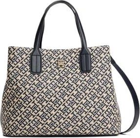 Tommy Hilfiger TH JACQUARD SATCHEL DW6 - Space Blue One Size, Dw6 - Space Blue, Taille unique
