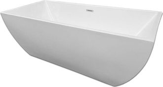 Simba Freistehende Badewanne Wei&szlig;e 170 x 75 cm - Jennifer