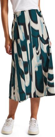 Street One Damen 3610031 Midi-Rock In Wickel-Optik, Tide Blue, 44W EU