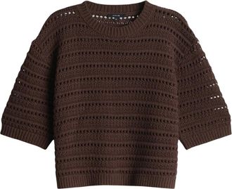 OPUS Rundhals-Strickpullover - - Knitwear - Damen - Braun - M