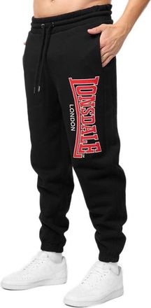 Lonsdale Herren Jogginghose Normale Passform COIREE Black/Red/White XL, 117483