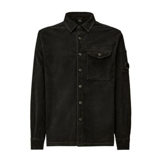 C.P. Company Cord Langarmhemd - - Shirts - Herren - Schwarzk - L